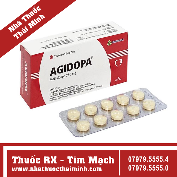 Thuốc Agidopa 250mg Agimexpharm trị cao huyết áp (2 vỉ x 10 viên) – Nhà ...