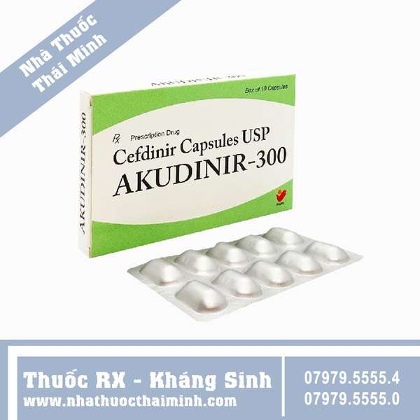 Thuốc Akudinir 300mg điều trị nhiễm khuẩn – Nhà thuốc Thái Minh