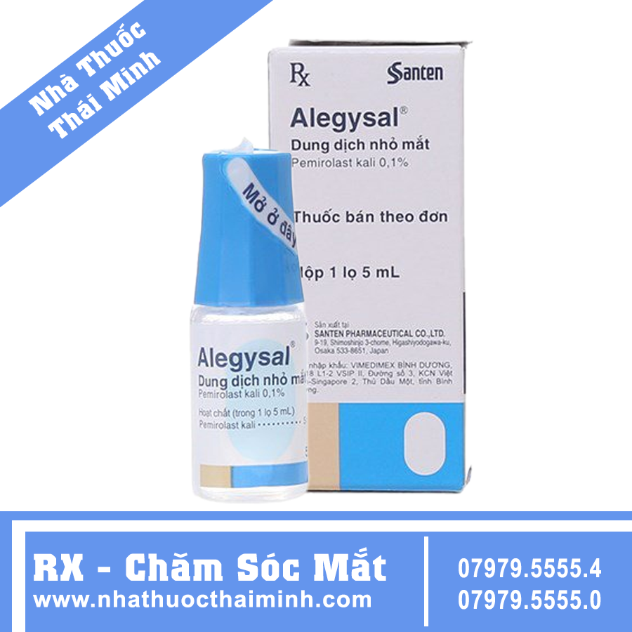 Thuốc nhỏ mắt Alegysal 0.1% Santen dự phòng viêm kết mạc dị ứng (5ml ...