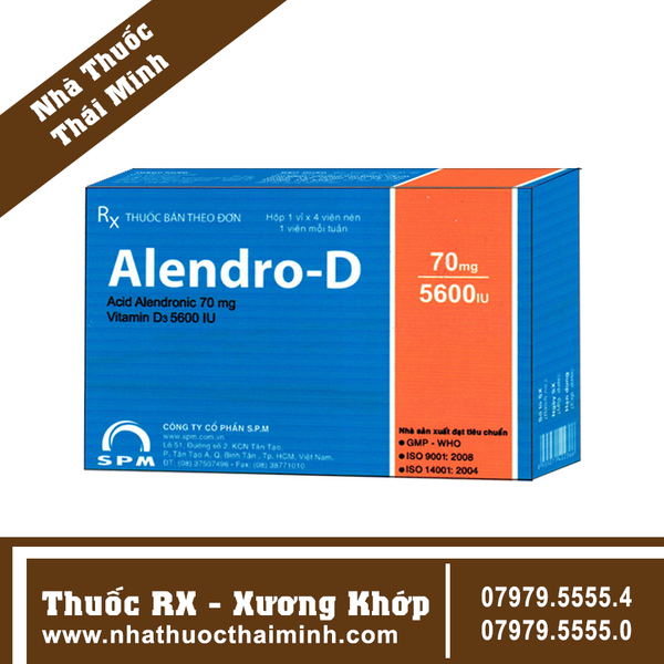 Thuốc Alendro-D SPM phòng và điều trị loãng xương (1 vỉ x 4 viên) – Nhà ...