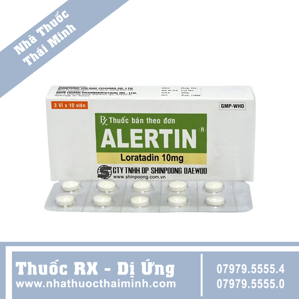 Thuốc Alertin 10mg trị viêm mũi dị ứng, nổi mề đay, ngứa – Nhà thuốc ...