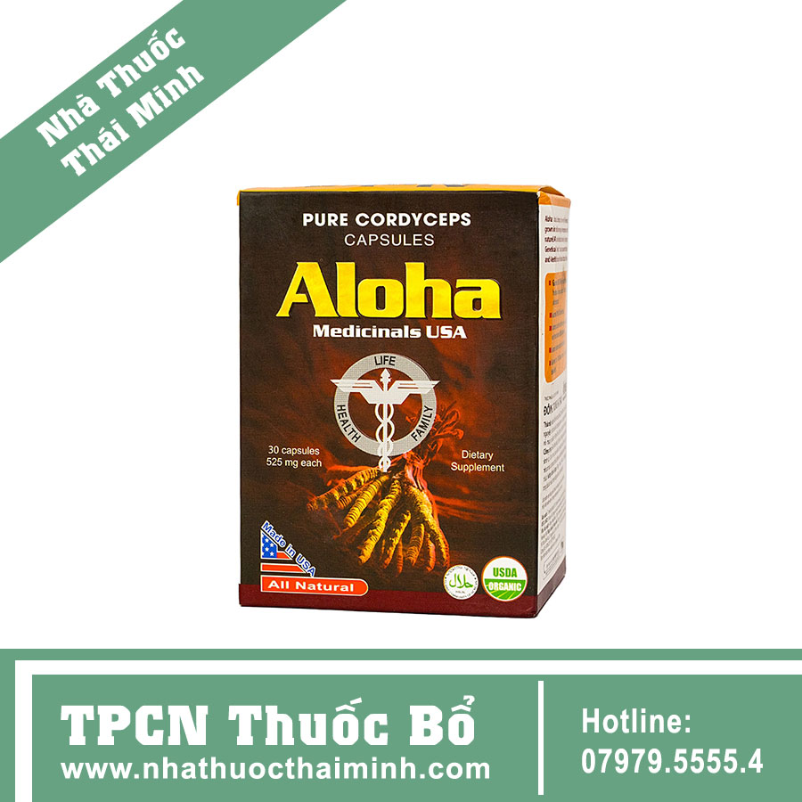 Aloha Đông Trùng Hạ Thảo giá tốt nhất hiện nay | Nhà thuốc Thái Minh
