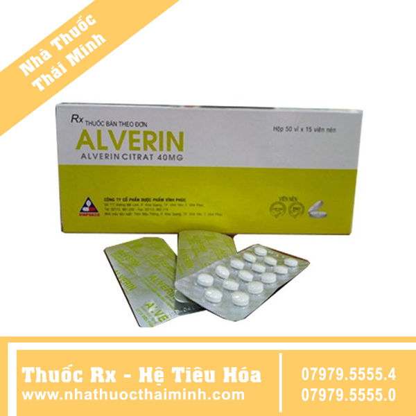 Thuốc Alverin 40mg - Điều trị co thắt cơ trơn ở đường tiêu hóa – Nhà ...