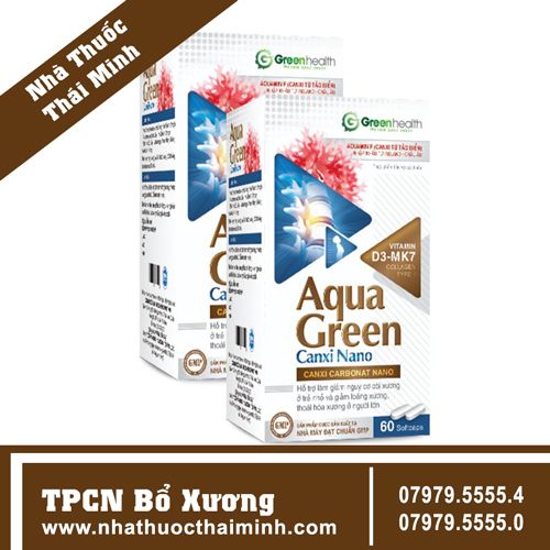 Aqua Green Canxi Nano (Canxi Carbonat Nano) – Nhà thuốc Thái Minh