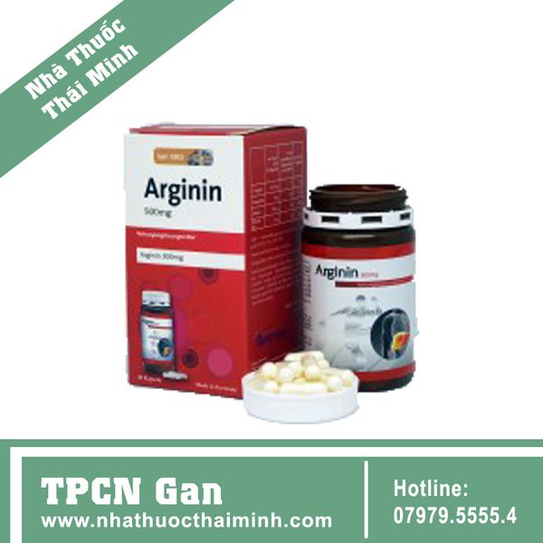 ARGININ 500 90v Giải Độc, Phục Hồi Chức Năng Gan | Nhà thuốc Thái Minh