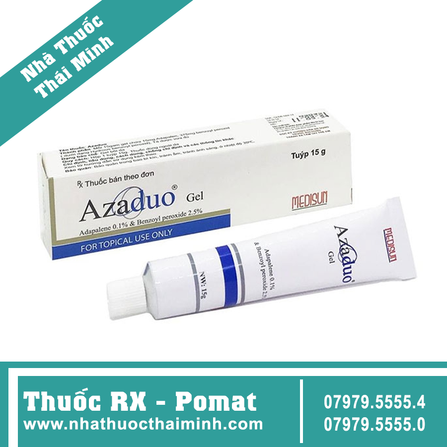 Gel Azaduo Medisun điều trị mụn trứng cá nhẹ đến vừa (15g) – Nhà thuốc ...