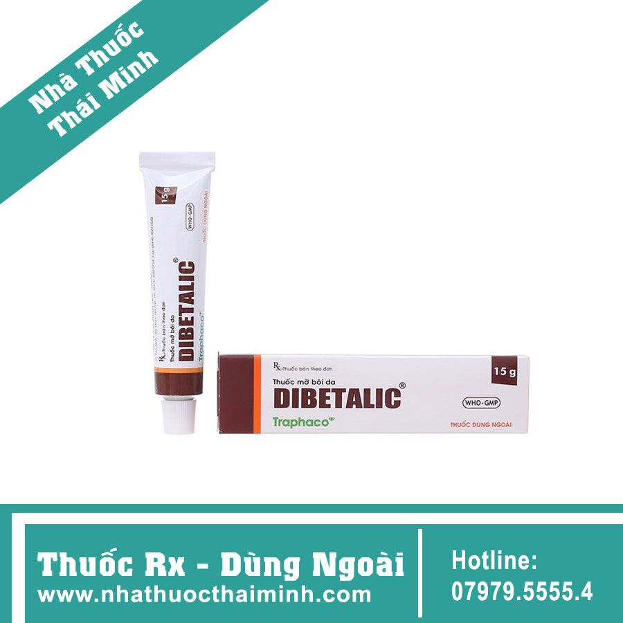 Thông tin, hướng dẫn cách dùng thuốc Thuốc mỡ trị viêm da Dibetalic ...