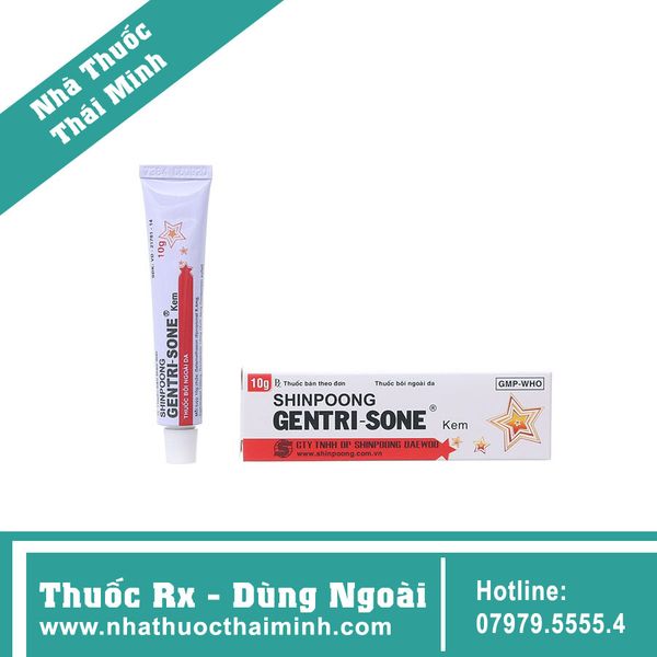 Thông tin, hướng dẫn cách dùng Kem bôi trị viêm da Gentrisone tuýp 10g ...