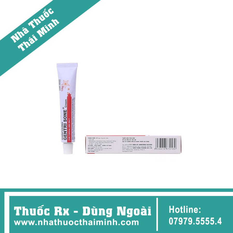 Thông tin, hướng dẫn cách dùng Kem bôi trị viêm da GENTRISONE 20G – Nhà ...