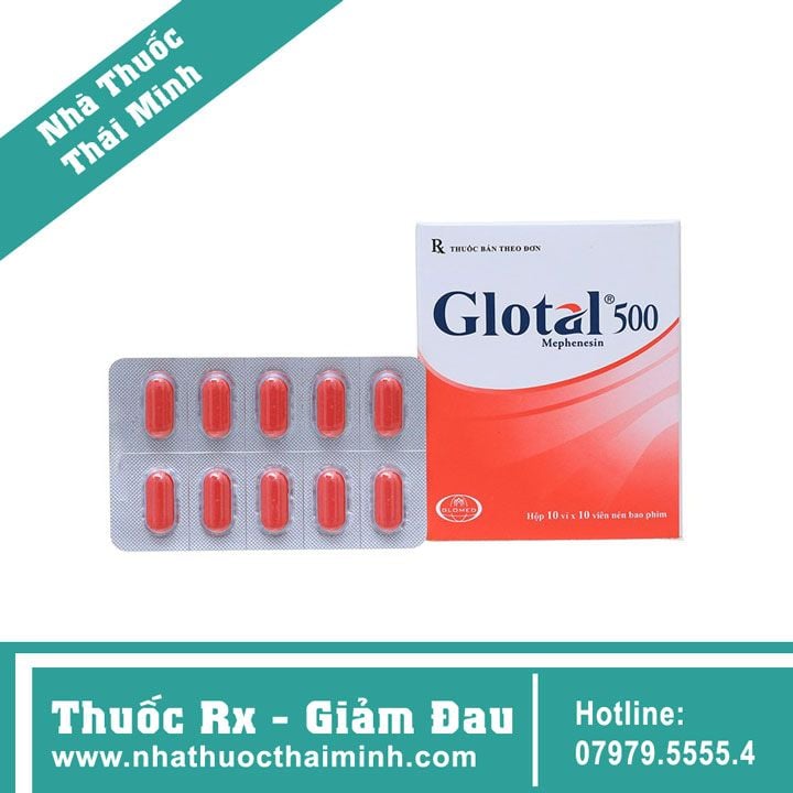 Thông tin, hướng dẫn cách dùng Thuốc Glotal 500 hộp 100 viên Glomed ...