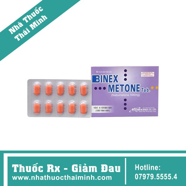 Thông tin, hướng dẫn cách dùng Thuốc Binex Metone 500mg hộp 100 viên ...