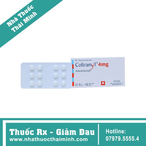 Thông tin, hướng dẫn cách dùng Thuốc Coltramyl 4mg hộp 12 viên Aventis ...