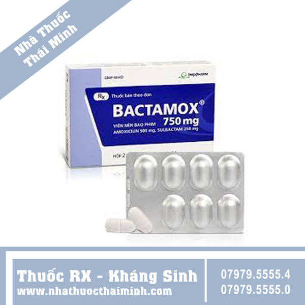 Thuốc Bactamox 750mg Imexpharm hỗ trợ điều trị các trường hợp nhiễm kh ...