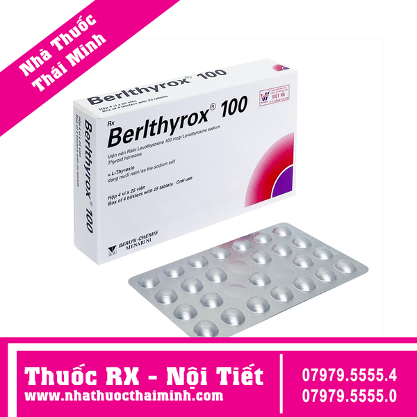 Thuốc Berlthyrox 100 Menarini điều trị nhược giáp, bướu giáp lành – Nhà ...