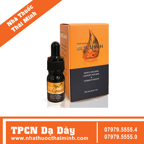 Bescumin 10ml - Nano Curcumin Dạng Lỏng Nhỏ Giọt – Nhà thuốc Thái Minh