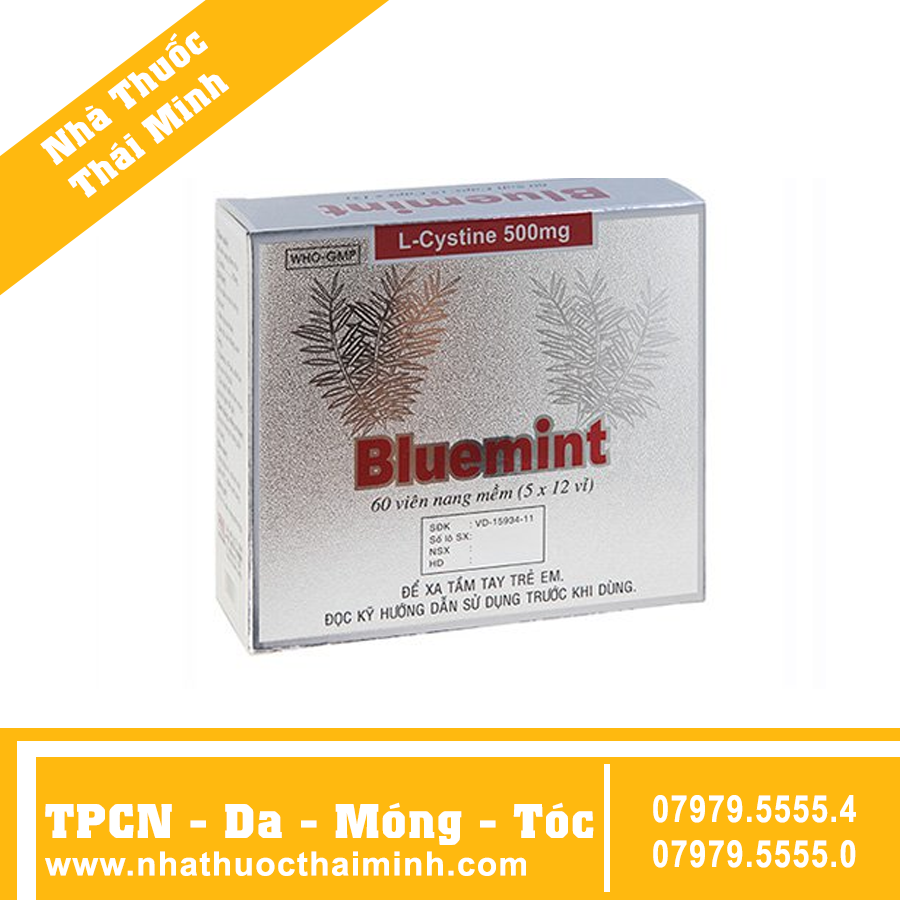Viên Uống Bluemint 500mg Phil giảm sạm da, tàn nhang (12 vỉ x 5 viên ...