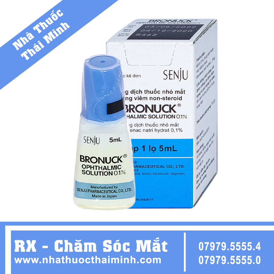 Thuốc nhỏ mắt Bronuck Senju Pharm điều trị viêm kết mạc (5ml) – Nhà ...