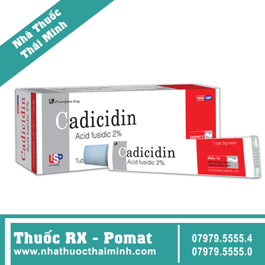 Cadicidin - Thuốc điều trị nhiễm trùng da hiệu quả – Nhà thuốc Thái Minh