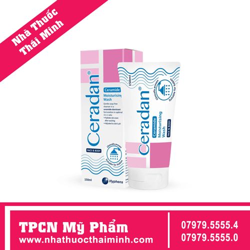 Sữa Tắm Và Rửa Mặt Cho Da Khô Nhạy Cảm Ceradan Moisturising Wash [150m ...