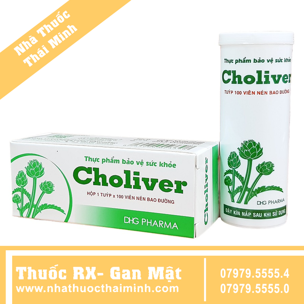 Thuốc Choliver - hỗ trợ điều trị viêm gan, rối loạn đường mật (100 viê ...