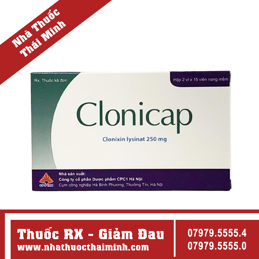 Thuốc Clonicap 250mg - điều trị giảm đau (2 vỉ x 15 viên) – Nhà thuốc ...