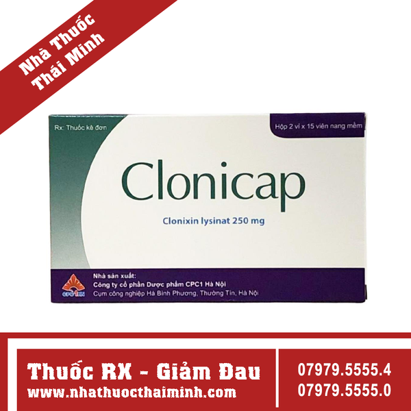 Thuốc Clonicap 250mg - điều trị giảm đau (2 vỉ x 15 viên) – Nhà thuốc ...