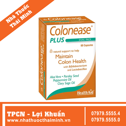 HealthAid Colonease Plus giúp giảm bớt các tình trạng đau bụng, đầy hơ ...