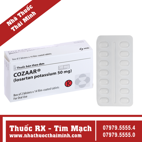 Thuốc Cozaar 50mg - điều trị tăng huyết áp (2 vỉ x 14 viên) – Nhà thuốc ...