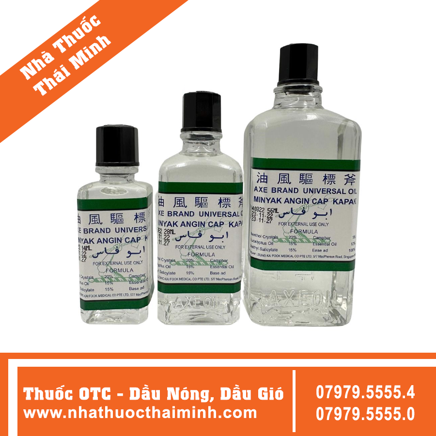 Dầu gió trắng Cây Búa Axe Brand Universal Oil - Hỗ trợ giảm nhức đầu ...