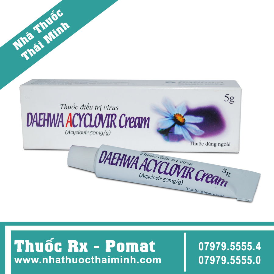 Thuốc bôi Daehwa Acyclovir Cream - Điều trị nhiễm khuẩn (5g) – Nhà ...