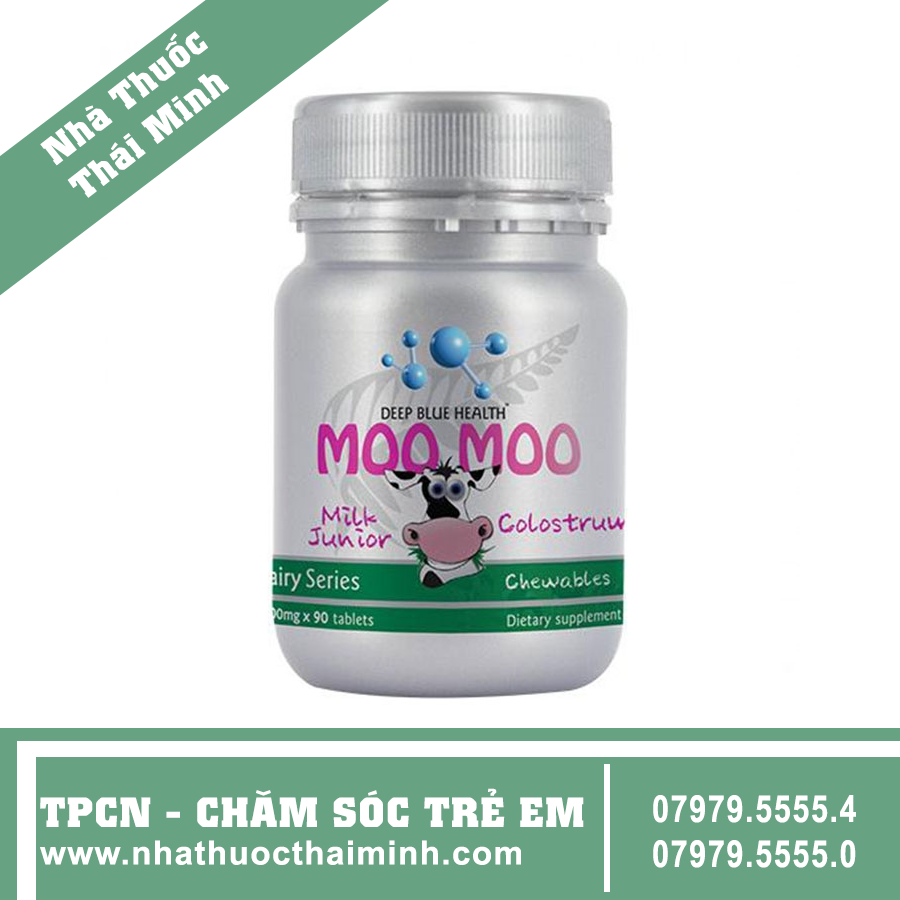 Kẹo Sữa Non Deep Blue Health Moo Moo (90 viên) – Nhà thuốc Thái Minh