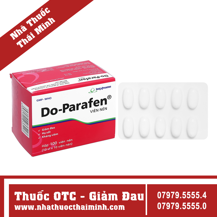 Thuốc Do Parafen - Giảm đau, kháng viêm xương khớp (10 vỉ x 10 viên ...