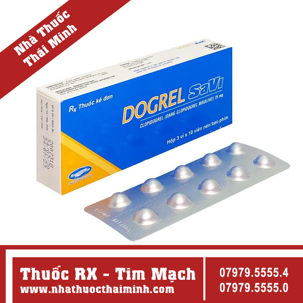 Thuốc Dogrel SaVi 75mg ngừa xơ vữa động mạch (3 vỉ x 10 viên) – Nhà ...