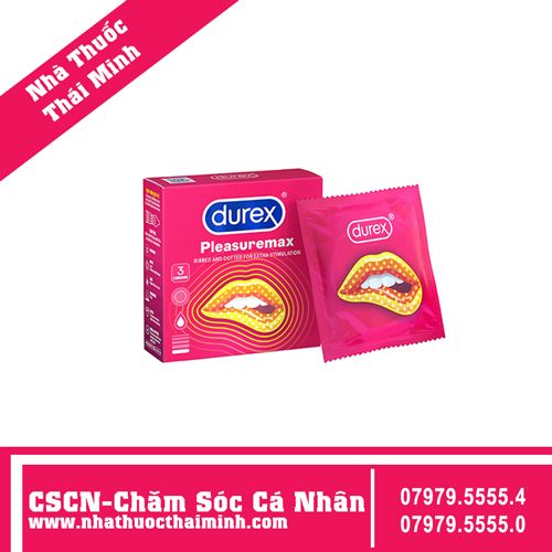 Bao Cao Su Durex Pleasuremax [ Hộp 3 Cái ] – Nhà thuốc Thái Minh