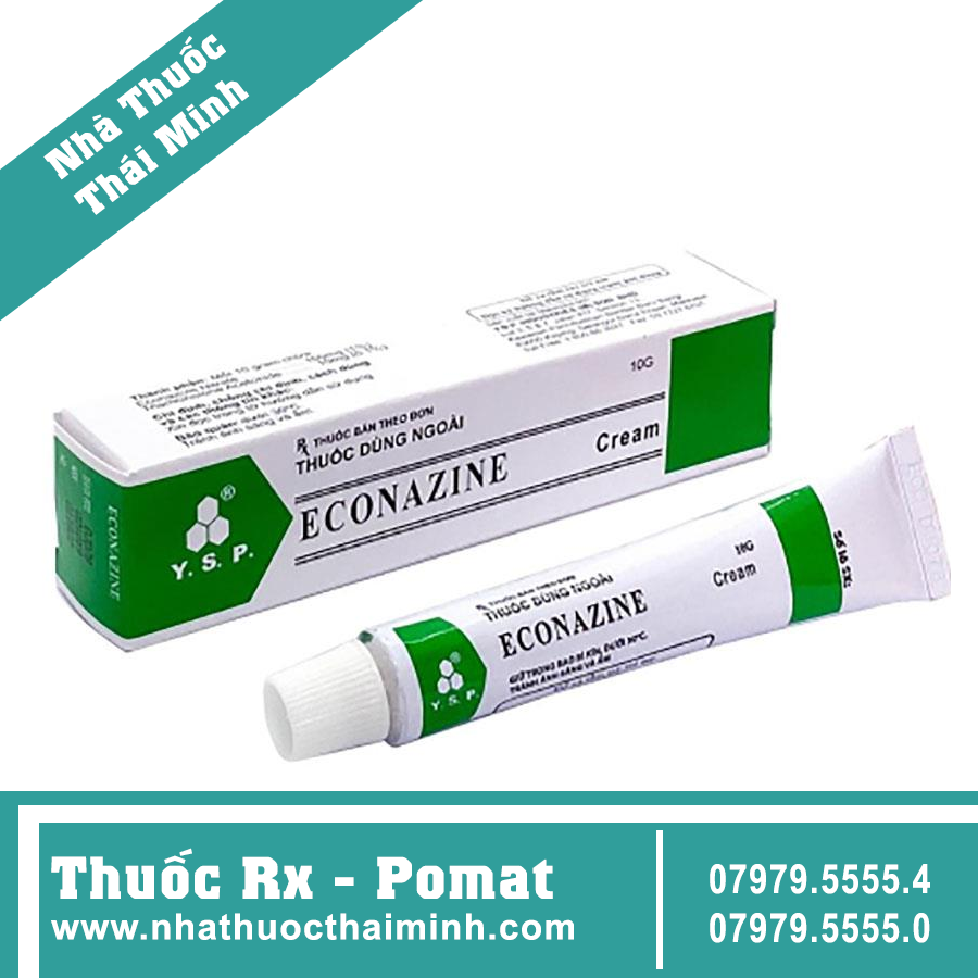 Econazine Cream Y.S.P 10g – Kem bôi trị nấm da – Nhà thuốc Thái Minh