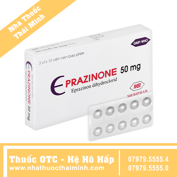 Thuốc Eprazinone 50mg Mebiphar điều trị viêm phế quản, suy hô hấp – Nhà ...