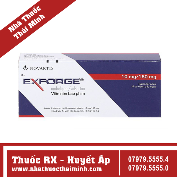 Thuốc Exforge 10mg/160mg Novartis điều trị tăng huyết áp – Nhà thuốc ...