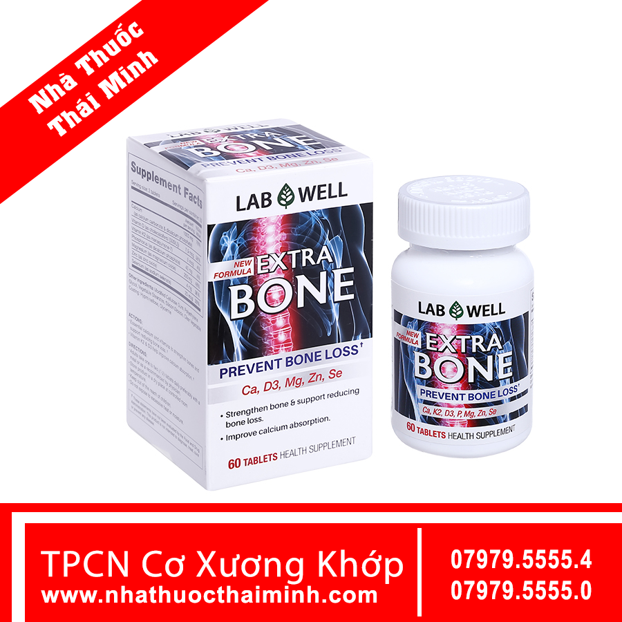 Viên Uống Lab Well Extra Bone - Bổ Sung Calci Và Vitamin – Nhà thuốc ...