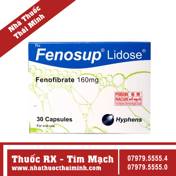 Thuốc Fenosup 160mg - điều trị tăng cholesterol máu (3 vỉ x 10 viên ...