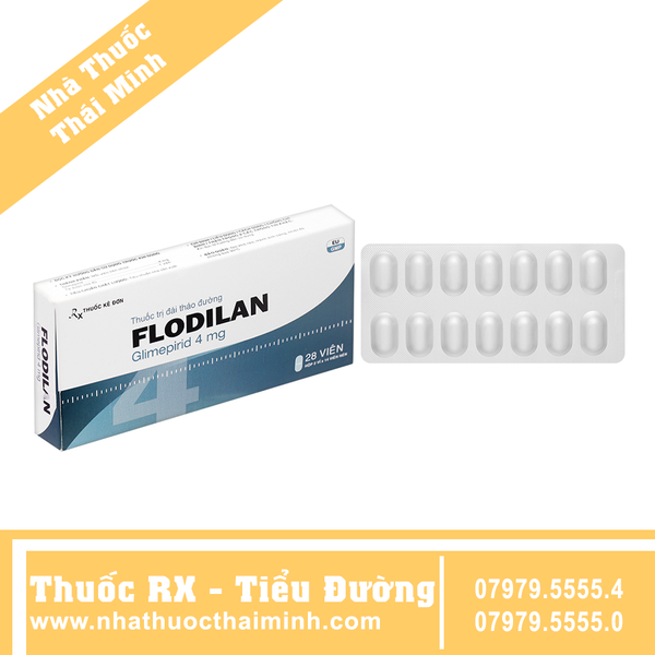 Thuốc Flodilan 4mg - điều trị đái tháo đường tuýp 2 (2 vỉ x 14 viên ...