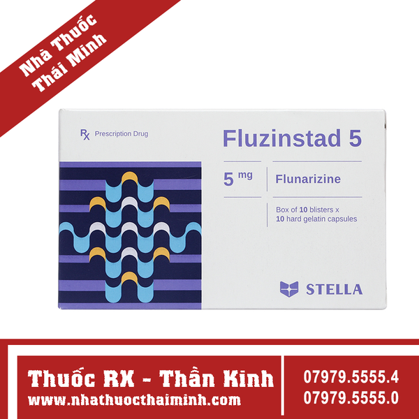 Thuốc Fluzinstad 5 trị dự phòng cơn đau nửa đầu (10 vỉ x 10 viên) – Nhà ...