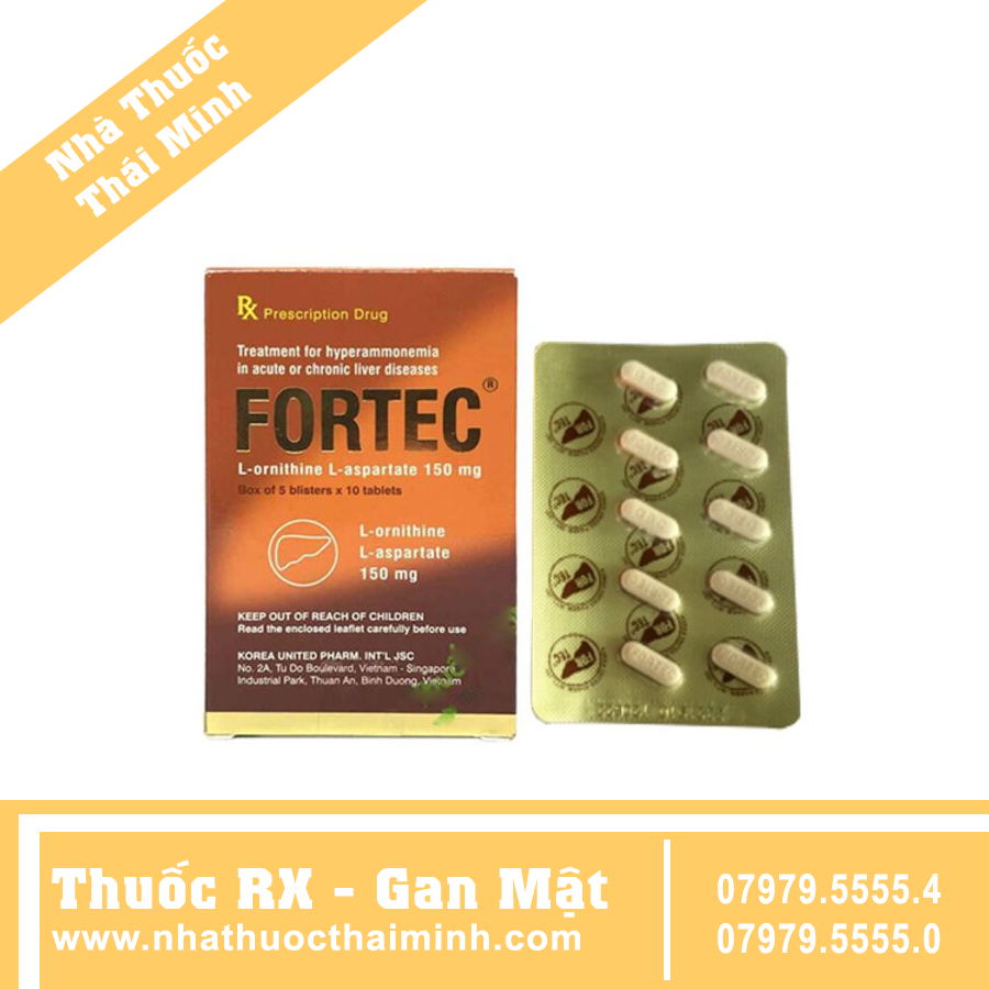Thuốc Fortec 150mg - điều trị tăng ammoniac huyết (50 viên) – Nhà thuốc ...