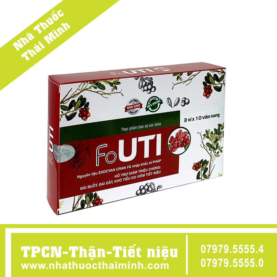 Viên Uống Fouti - Hỗ Trợ Giảm Triệu Chứng Đường Tiết Niệu – Nhà thuốc ...