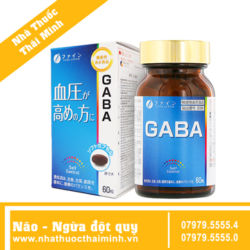 Viên Uống GABA FINE JAPAN hỗ trợ cải thiện tình trạng huyết áp, ngăn n ...