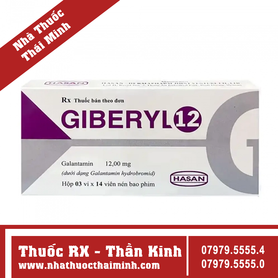 Thuốc Giberyl 12mg điều trị sa sút trí tuệ (3 vỉ x 14 viên) – Nhà thuốc ...
