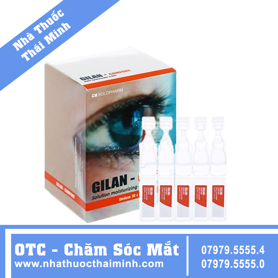Dung dịch nhỏ mắt Gilan Comfort Solopharm điều trị bệnh lý khô mắt (30 ...