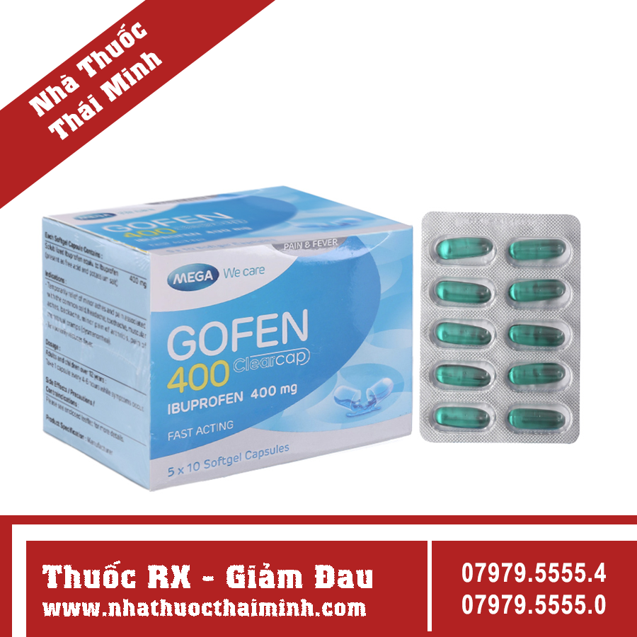 Thuốc Gofen 400mg - Hỗ trợ giảm đau, hạ sốt (5 vỉ x 10 viên) – Nhà ...