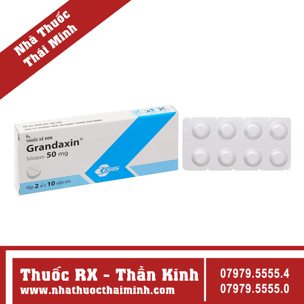Thuốc Grandaxin 50mg - điều trị bệnh tâm thần (2 vỉ x 10 viên) – Nhà ...