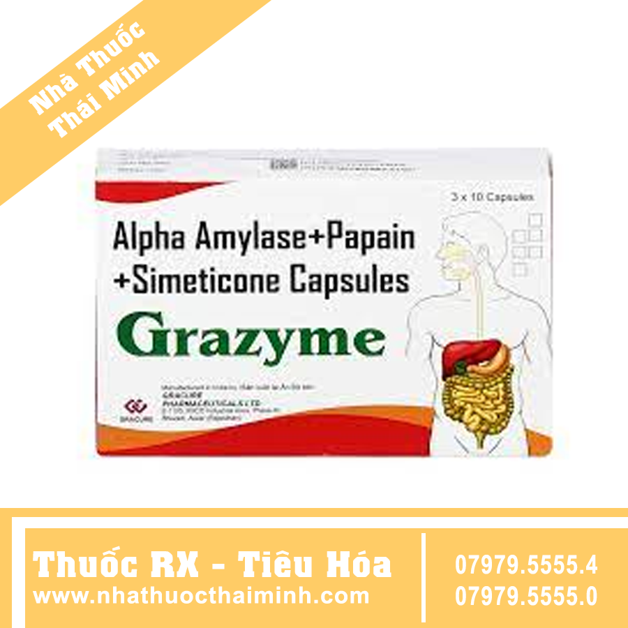 Thuốc Grazyme Gracure điều trị ăn không ngon, khó tiêu, đầy hơi – Nhà ...