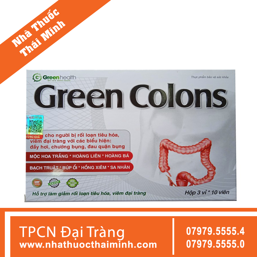 Green Colons - Hỗ Trợ Giảm Rối Loạn Tiêu Hoá, Viêm Đại Tràng Cấp Và Mã ...